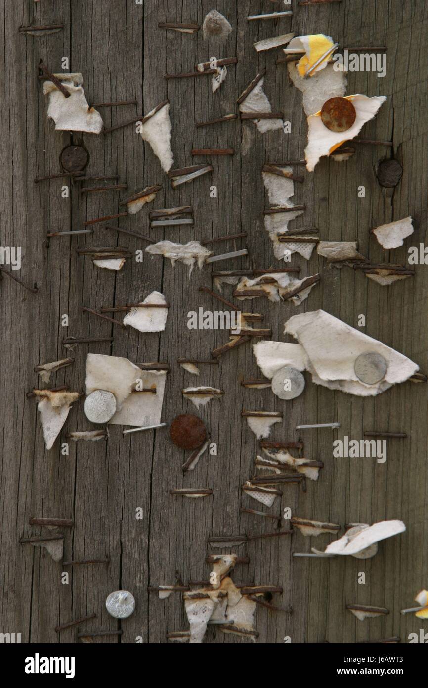 wood wall surface pins structure sheet of paper paper wooden planks ...