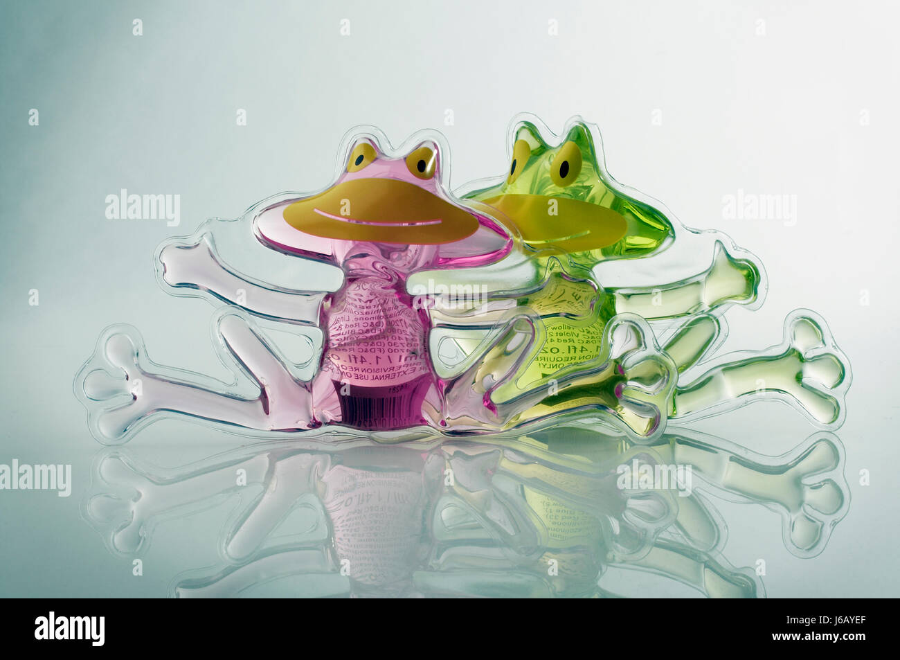 female amphibian male masculine reflection toy frog bath tub tub ...