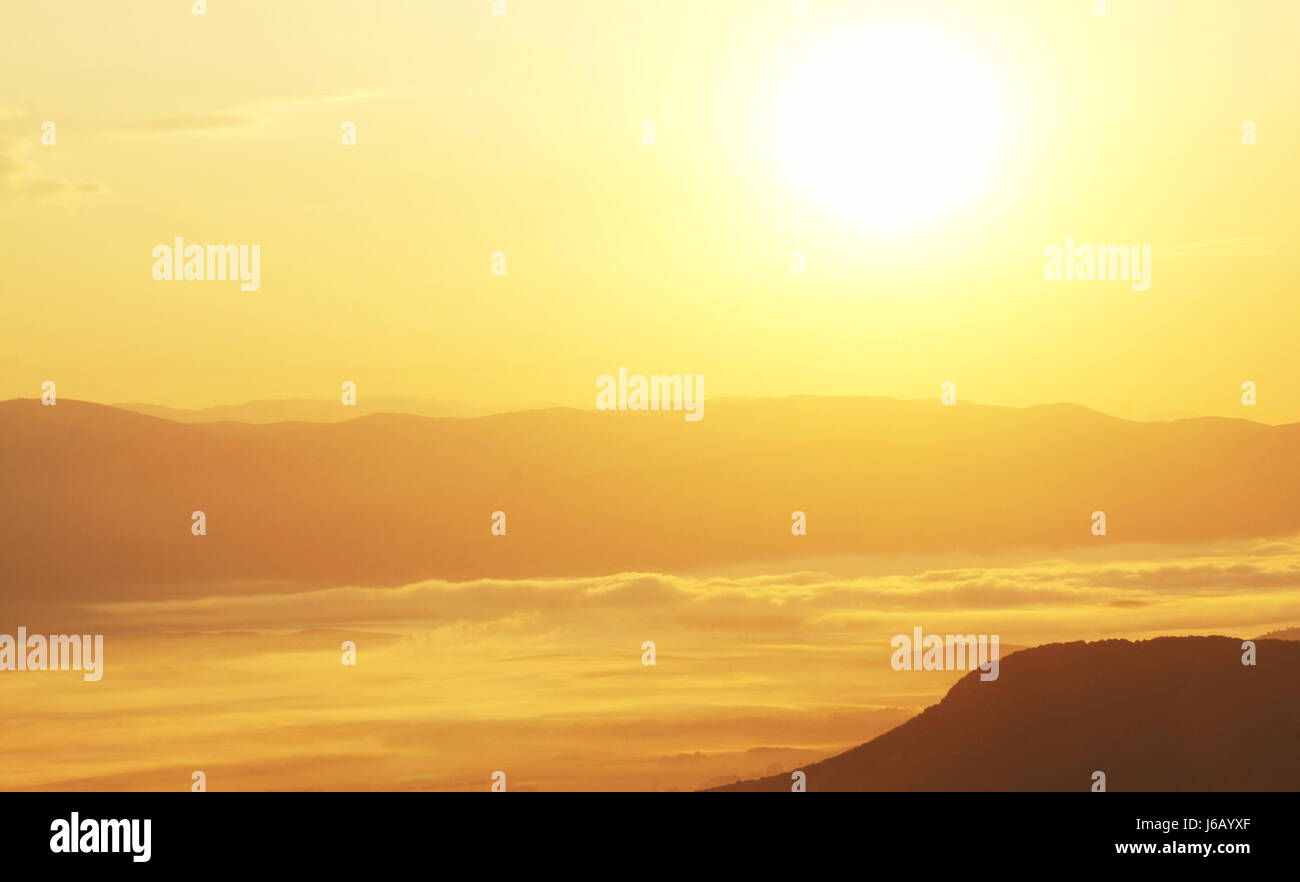 beautiful beauteously nice environment enviroment mountains wild sunset ...