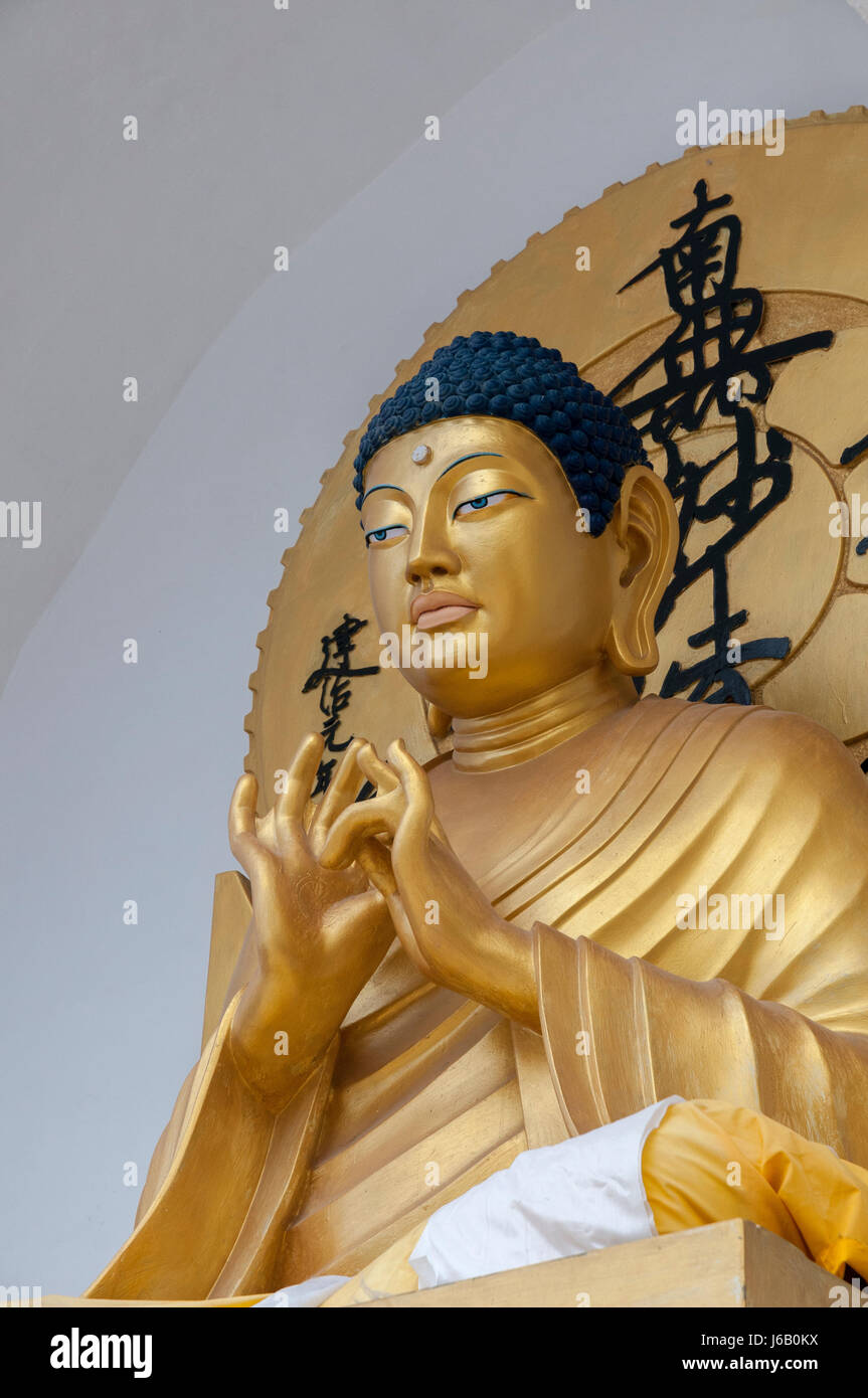 Buddha Statue at Shati Stupa Stock Photo - Alamy