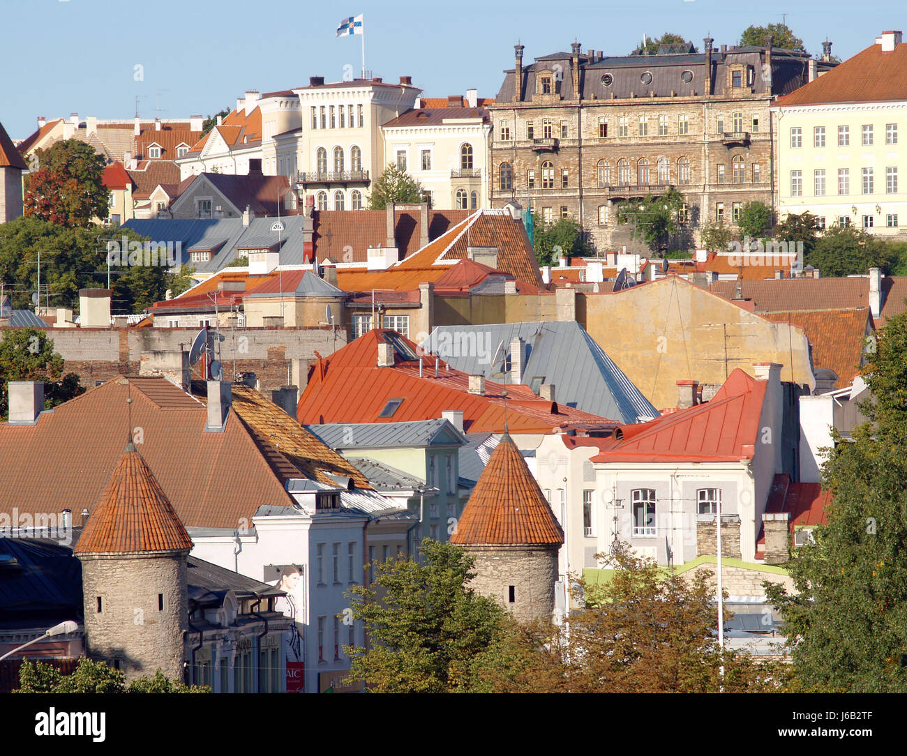 tower city town roofs style of construction architecture architectural ...