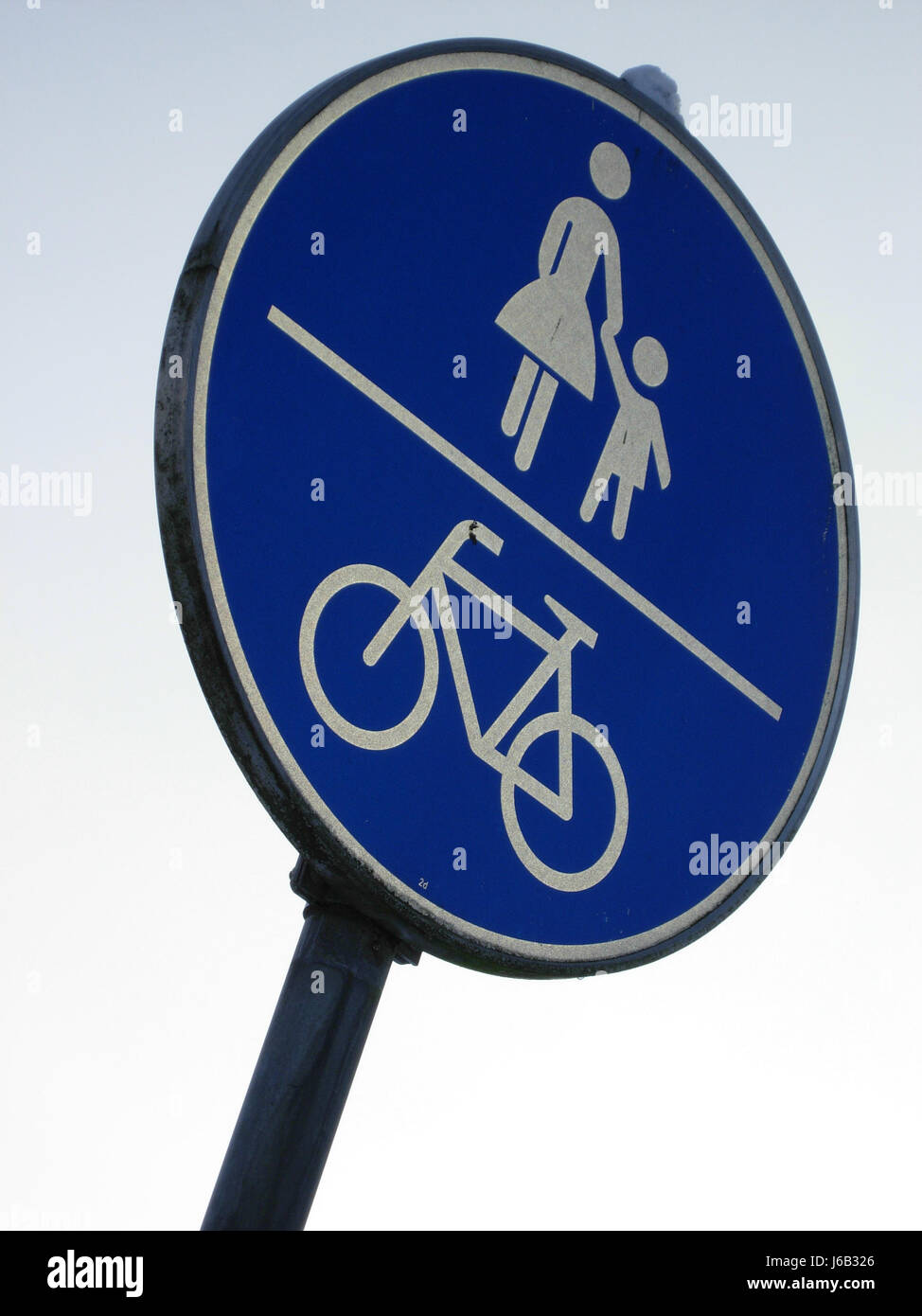sign signal marking pedestrian cycle track bikeway sign signal blue ...