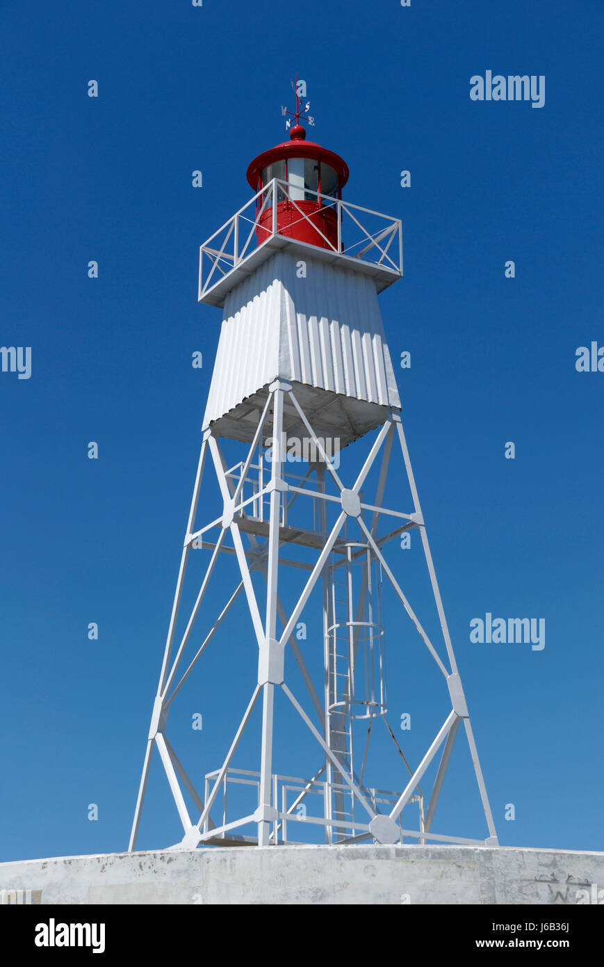 lighthouse in horta Stock Photo - Alamy