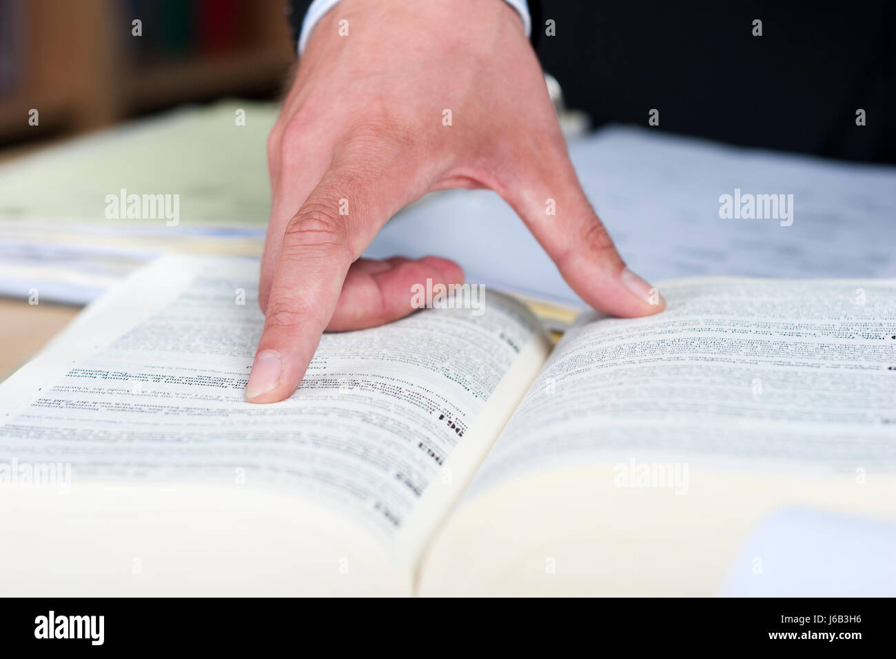 indicate show interpret hand finger books paragraph book indicate show ...