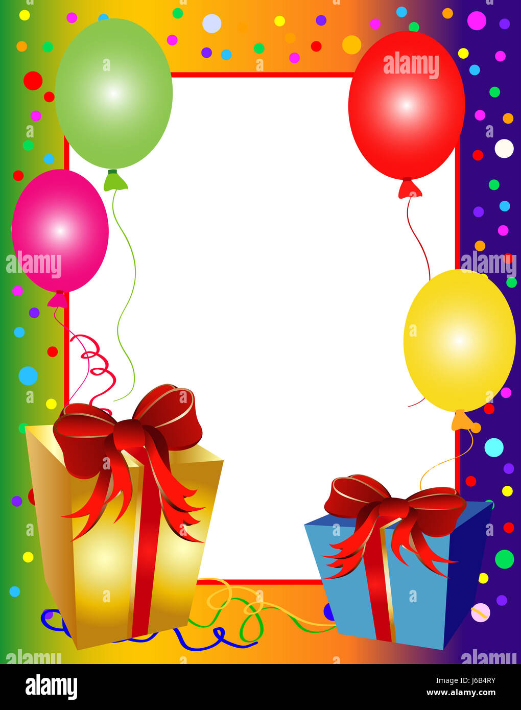 party celebration balloon presents confetti birthday coloured colourful ...