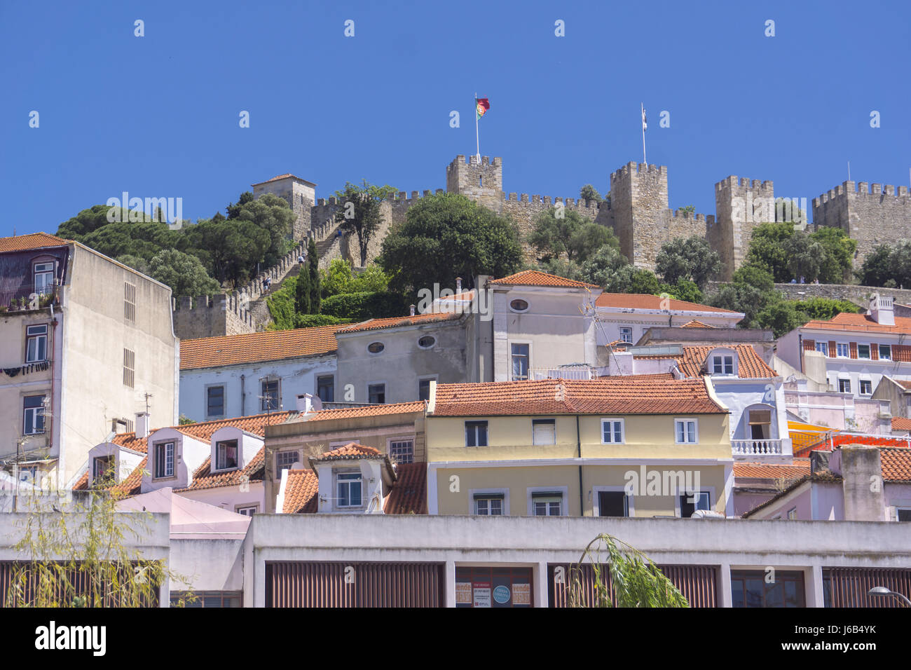Castelo de São Jorge in city of Lisboa, Portugal Stock Photo - Alamy