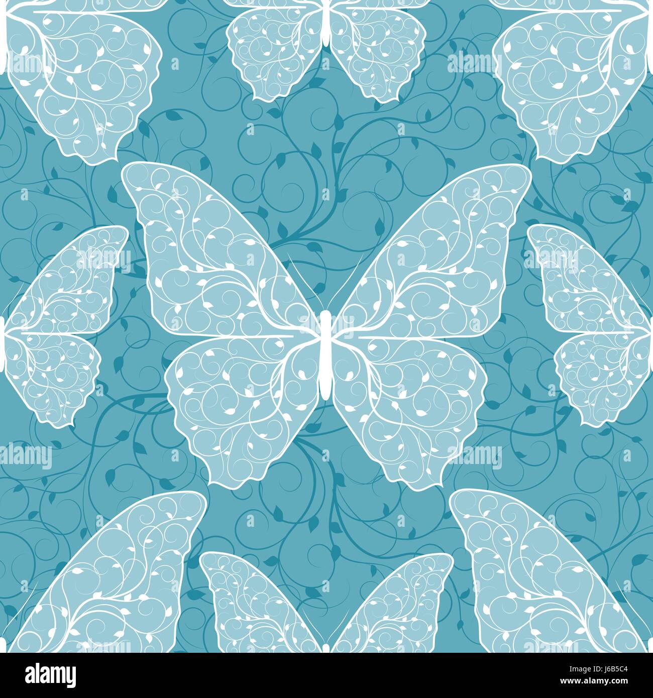 Beautiful seamless pattern with butterflies Stock Vector Image & Art ...