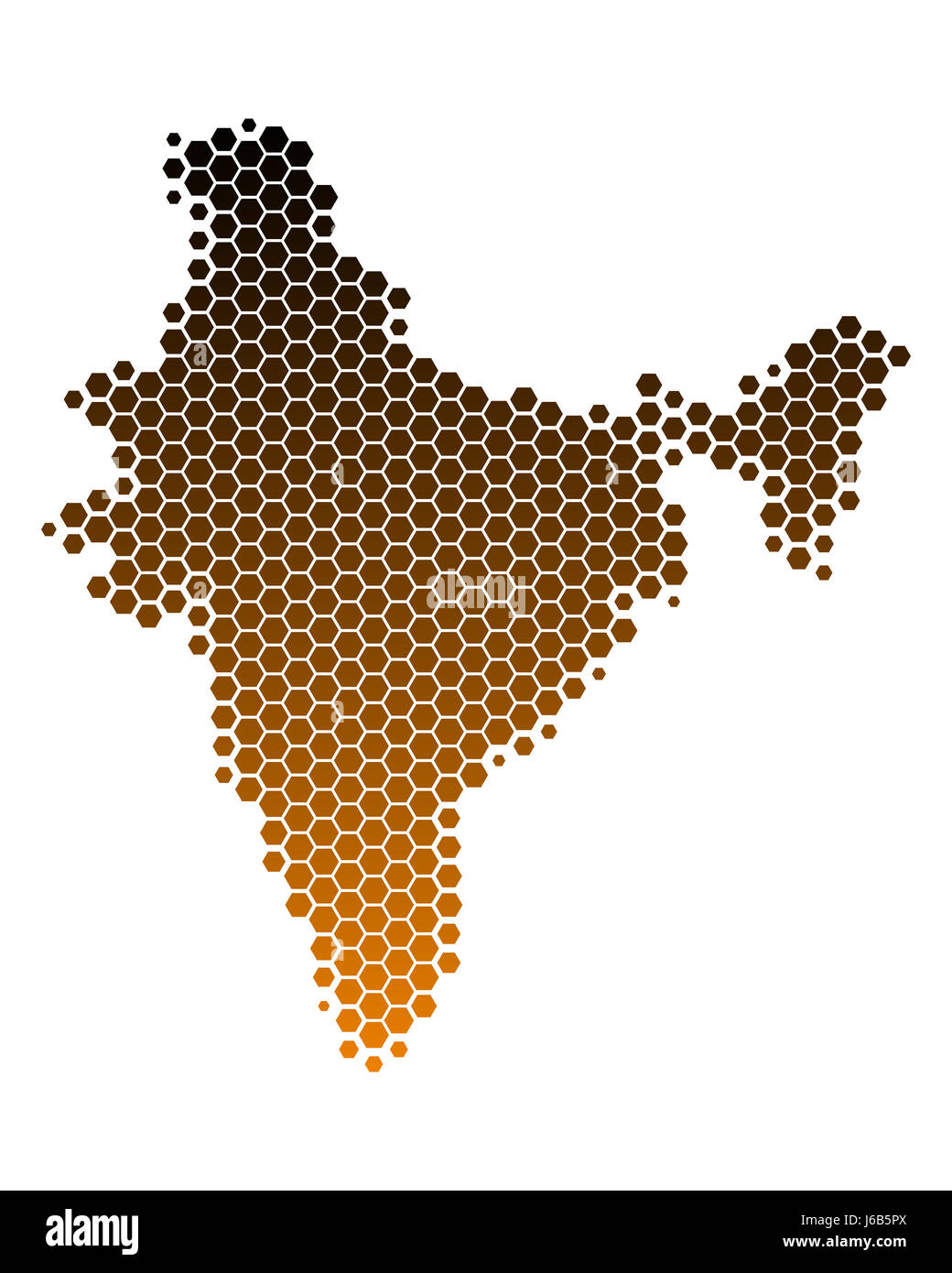 asia india card dot honeycomb geography atlas map of the world map ...