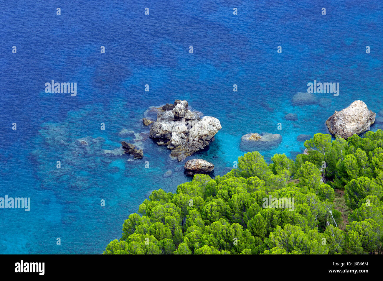 mallorca spain coast idyll salt water sea ocean water nature blue ...