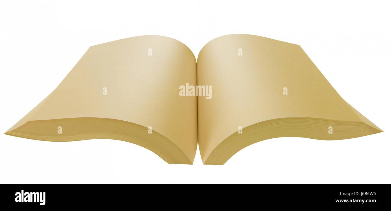 wavy sheet of paper paper book pages sides yellow split wavy sheet of ...