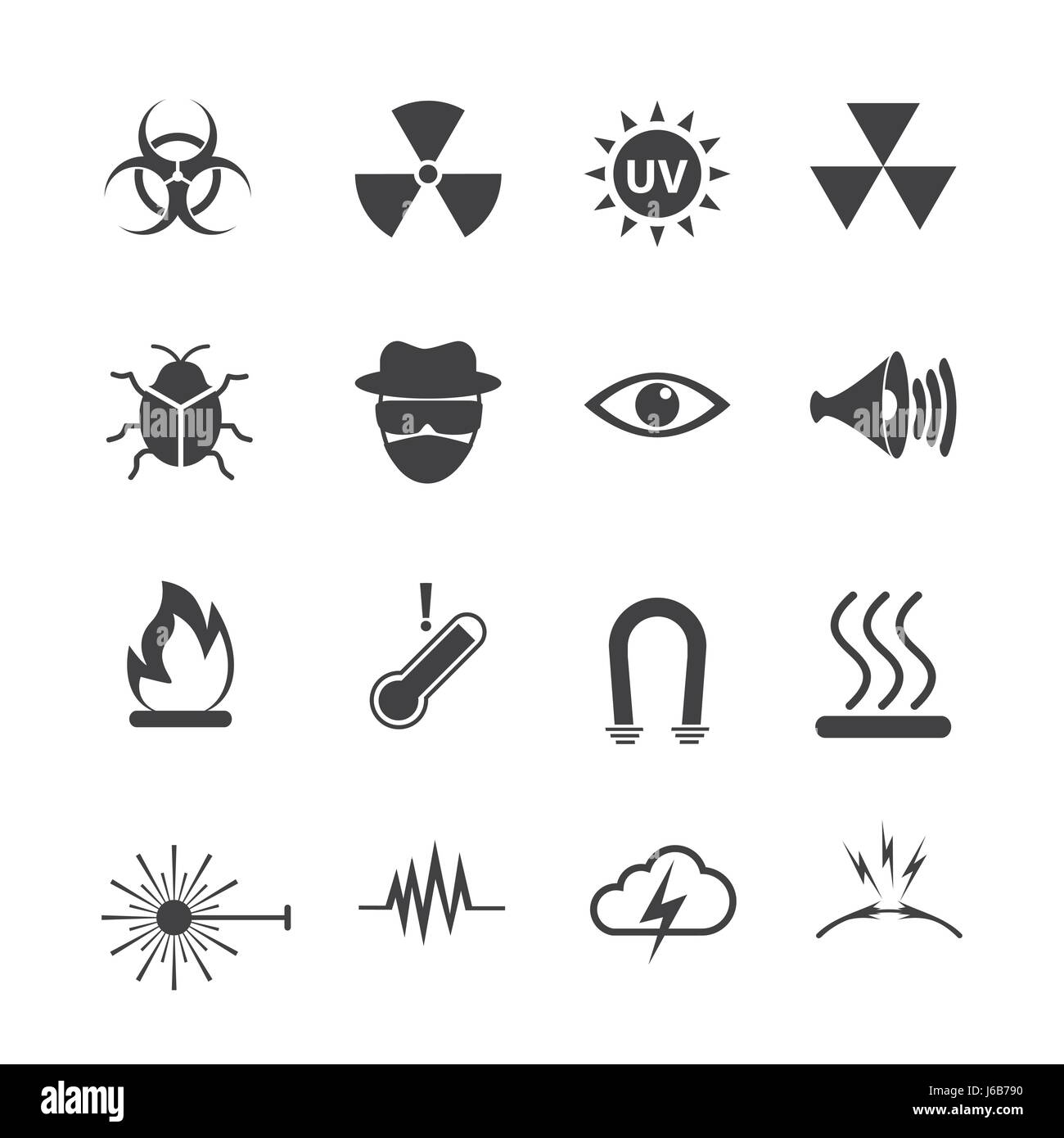 Warning sign attention! gas Black and White Stock Photos & Images - Alamy