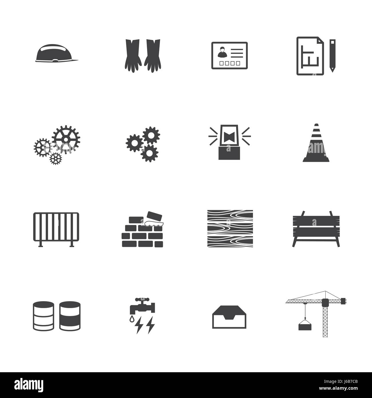 Construction equipment icons set Stock Vector Image & Art - Alamy