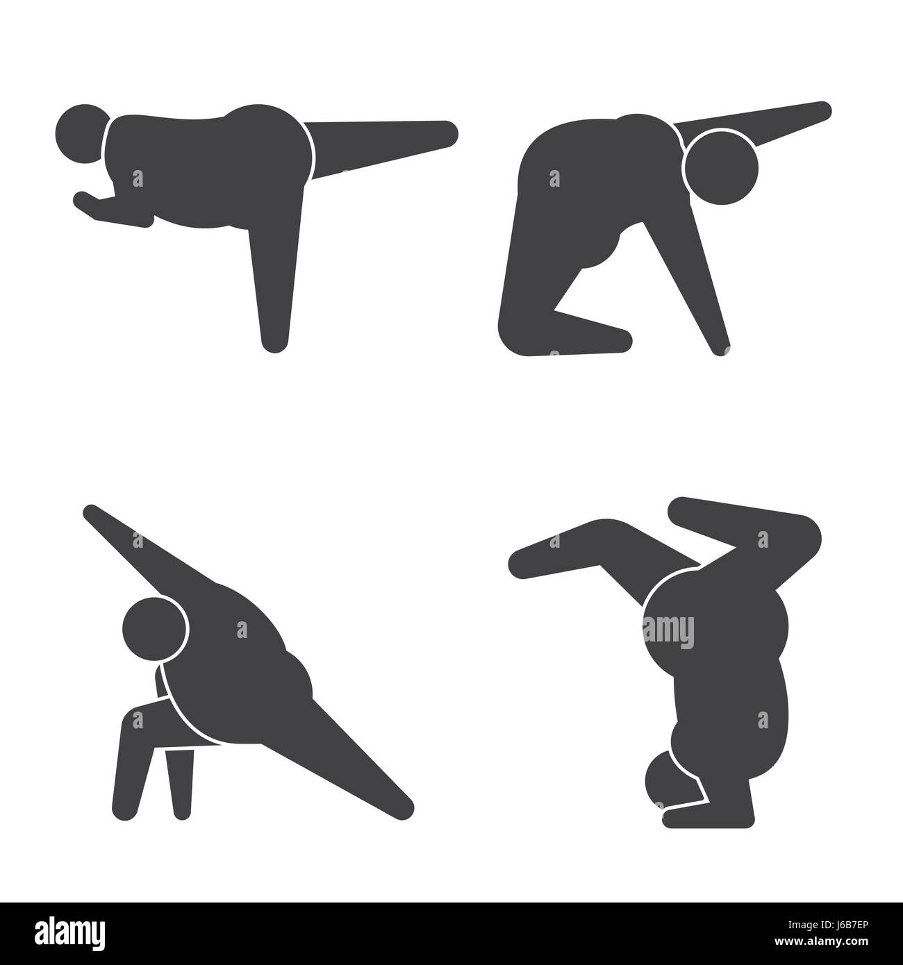 Overweight people meditating Stock Vector Images - Alamy