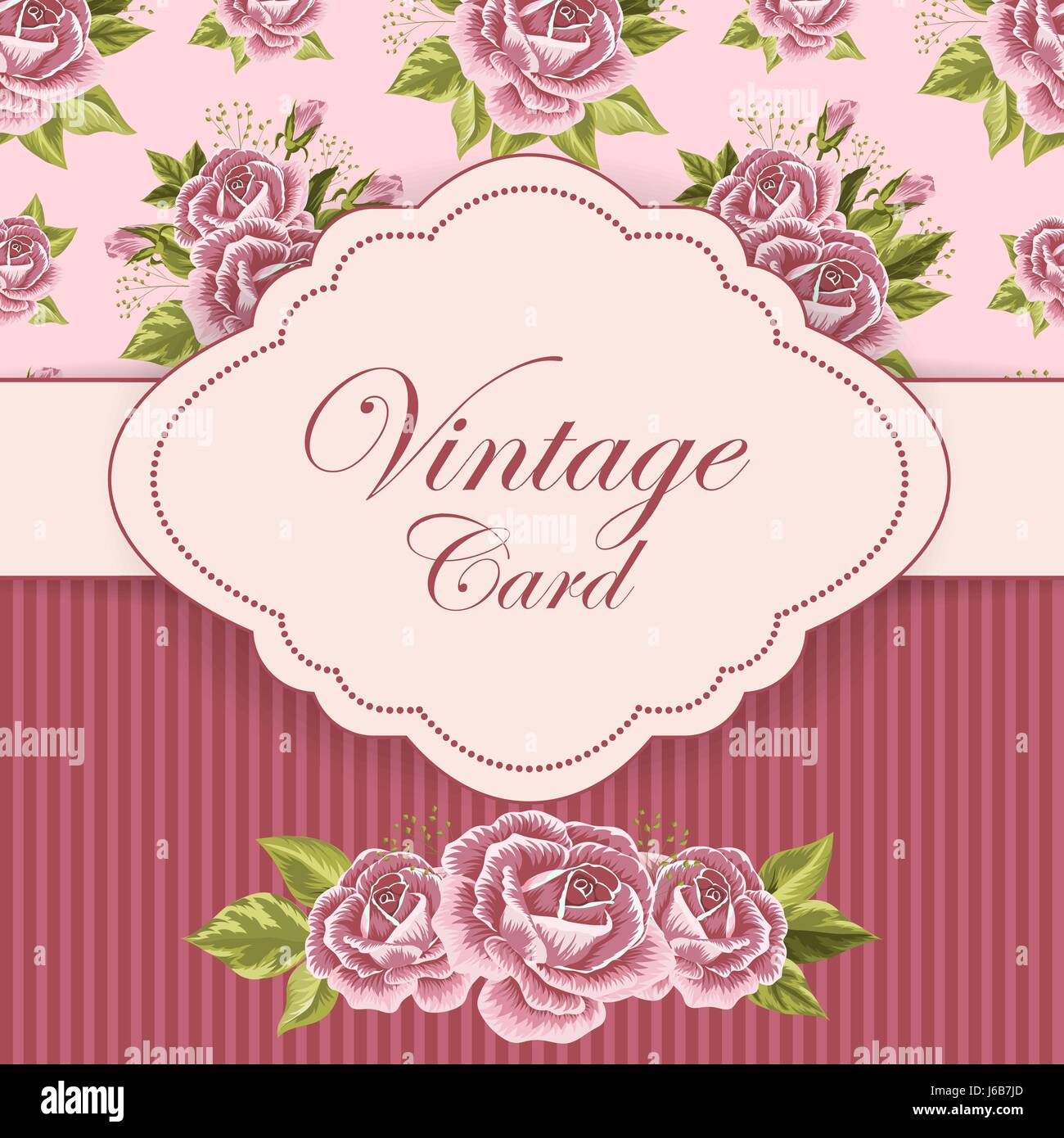 Vintage greeting card design texture Stock Vector Images - Alamy