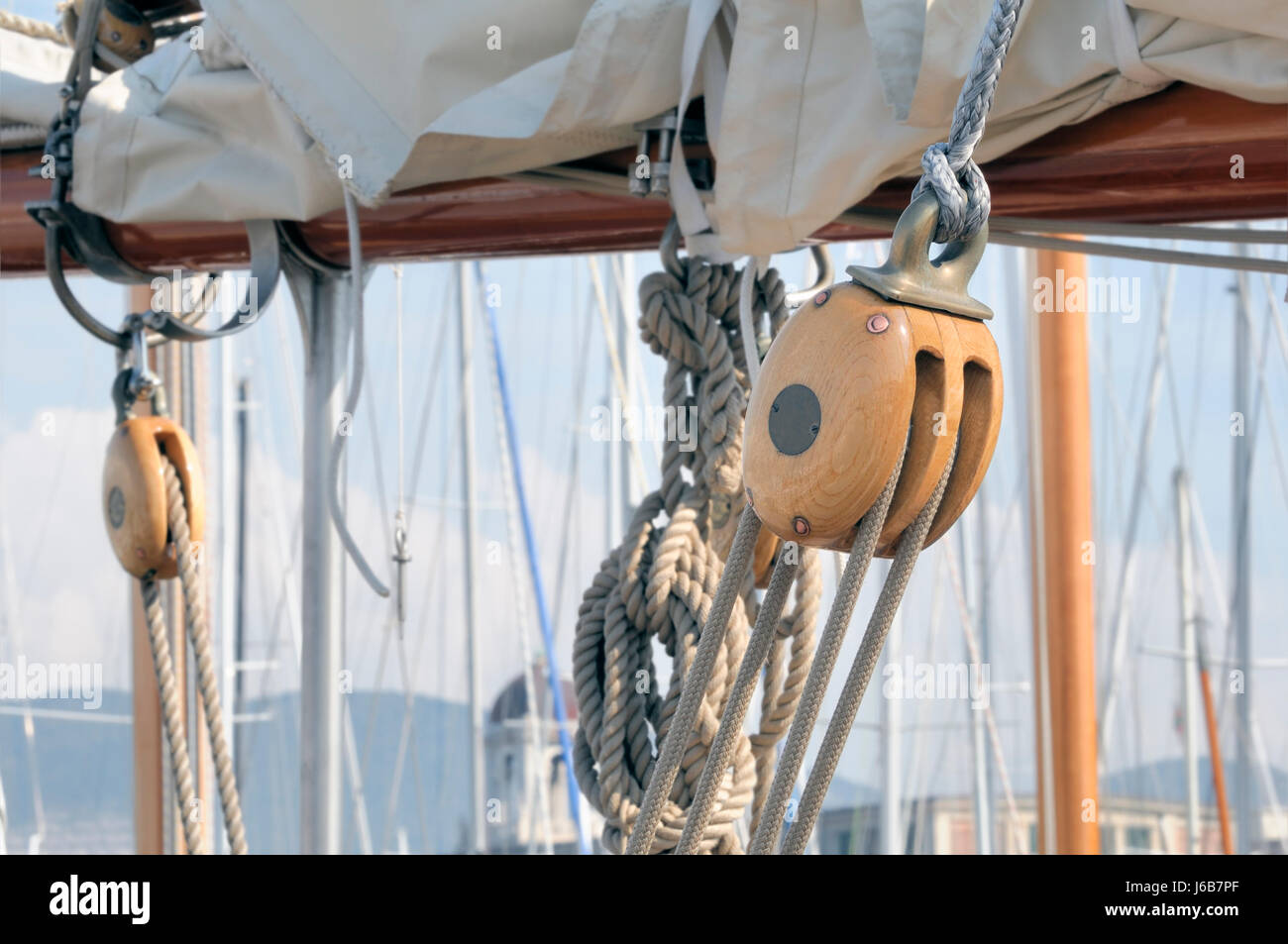 sailing boat sailboat boat nautical rigging block rope pulley sailing ...