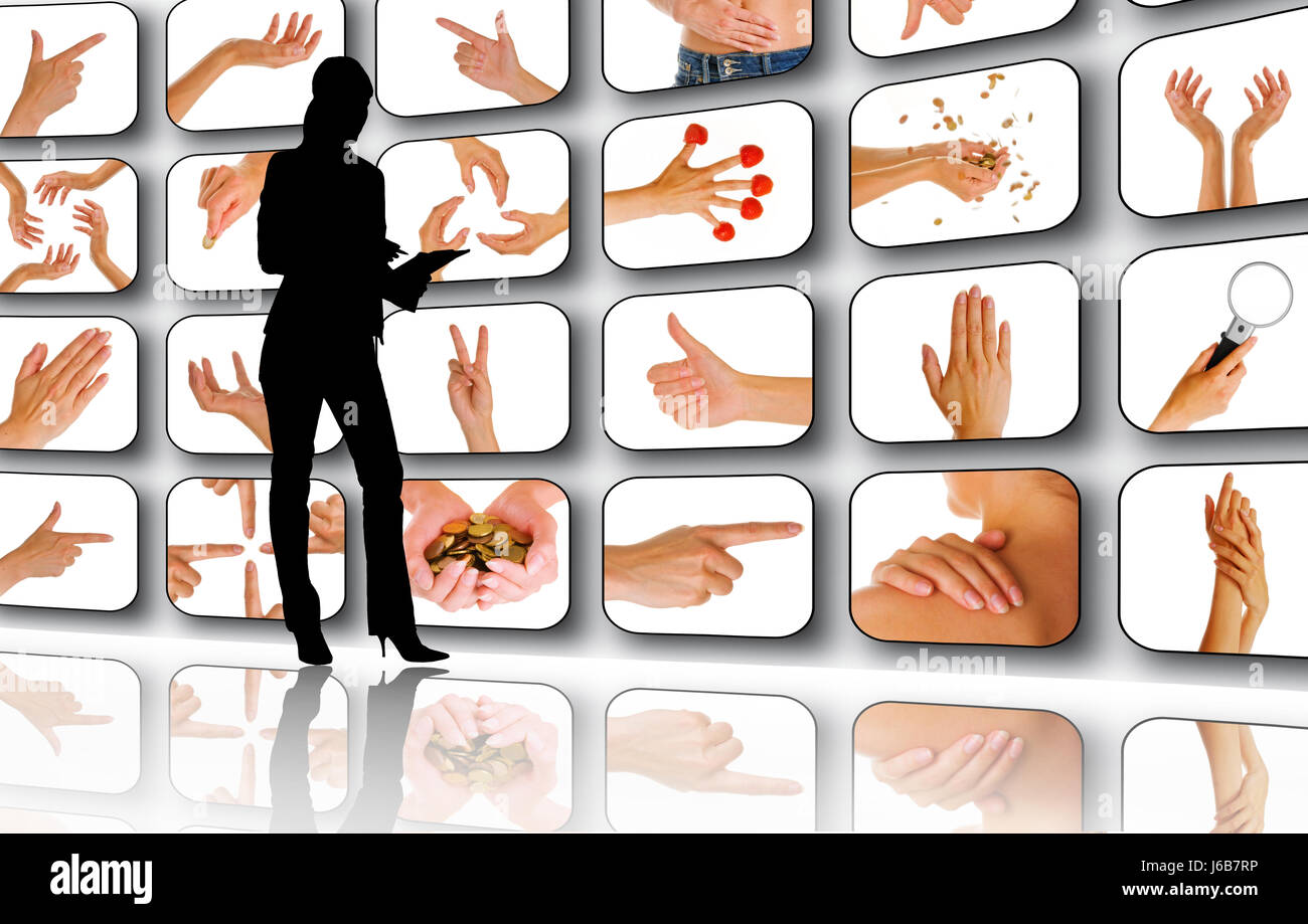 hand finger monitor shape television tv televisions ideas videowall ...