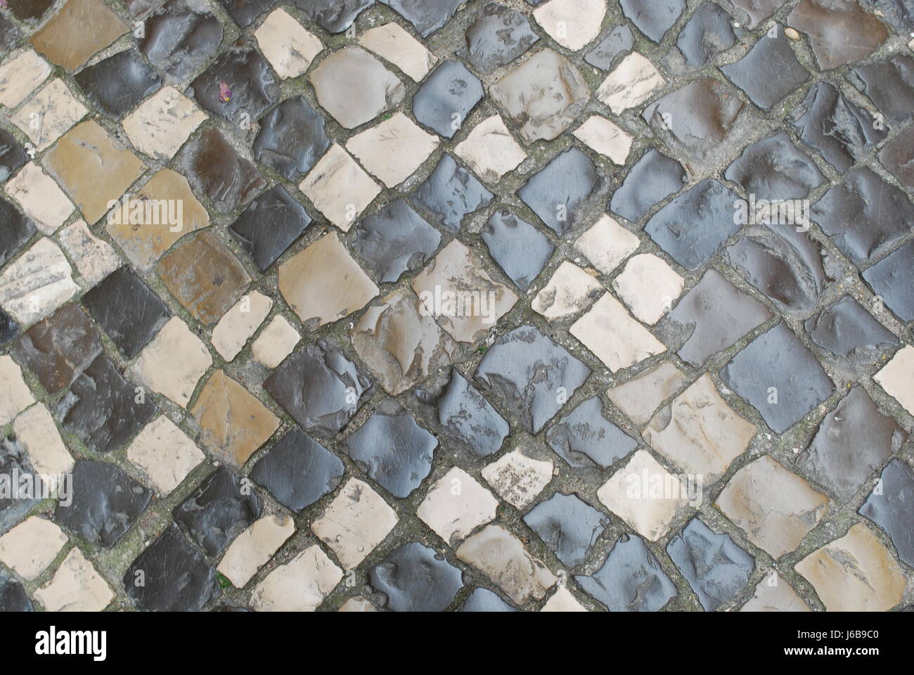 stone pavement surface sidewalk cobblestone street road texture close ...