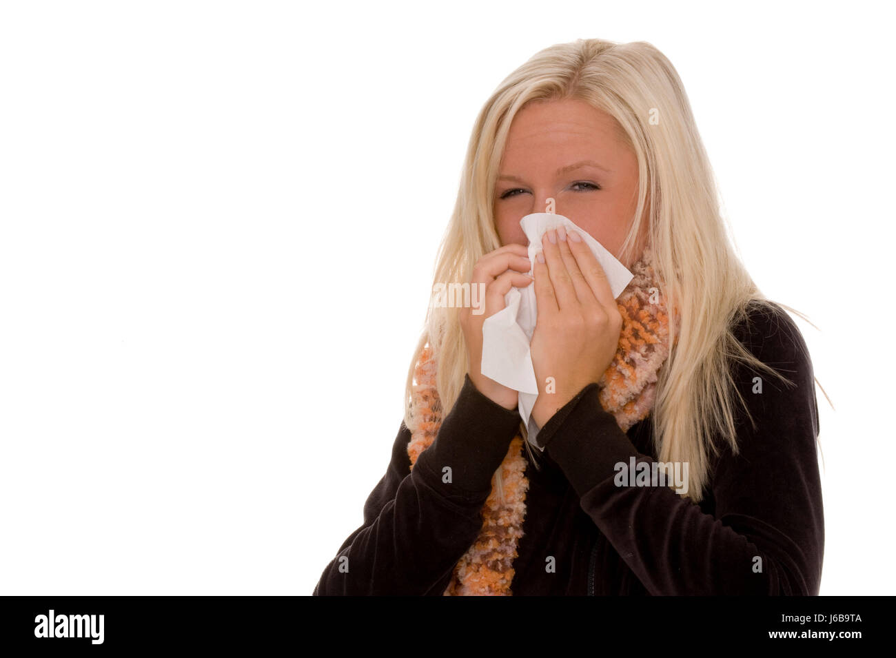 health cold catarrh handkerchief flu sore throat woman health cold ...