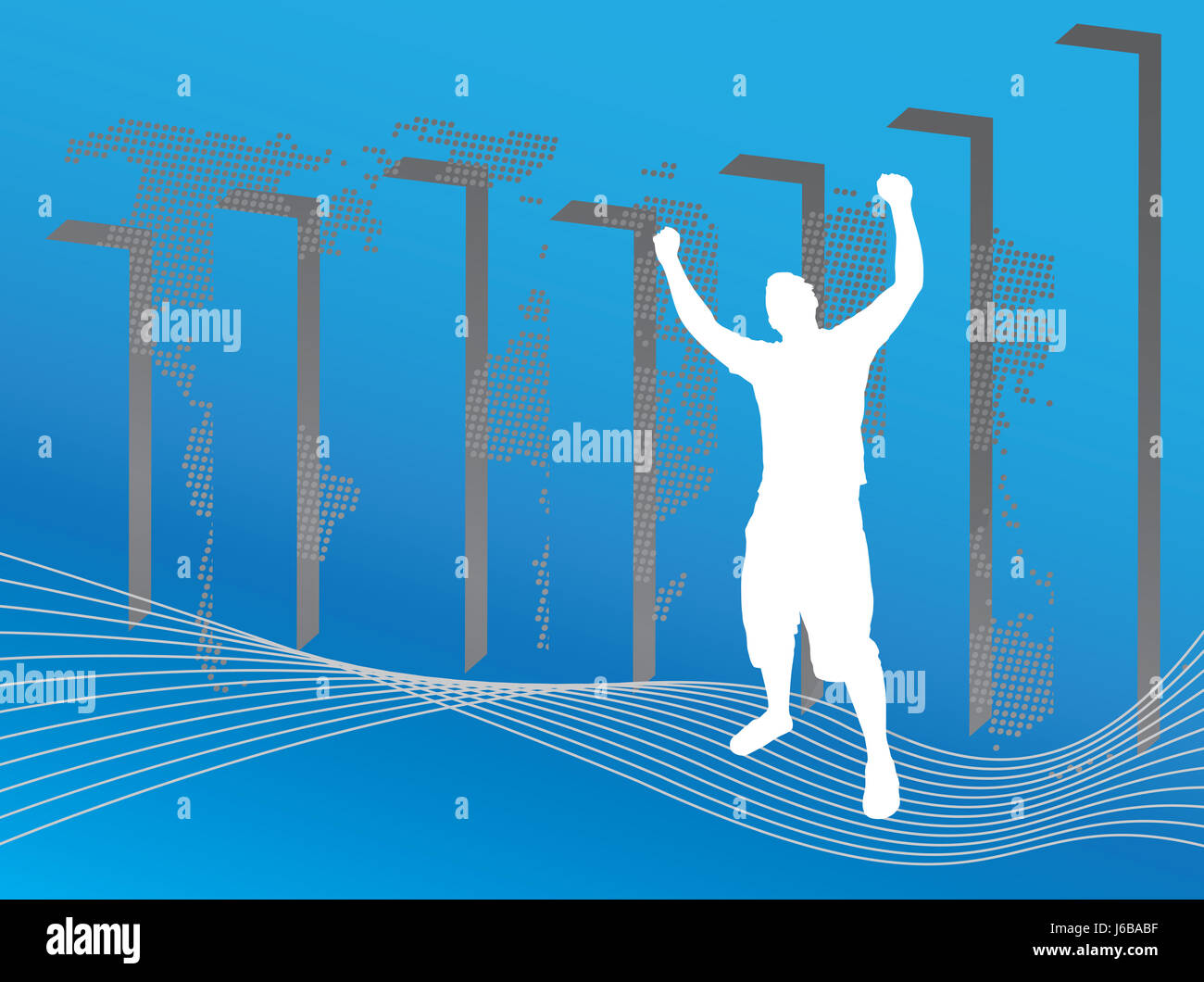 blue successful succesful chart model design project concept plan draft ...