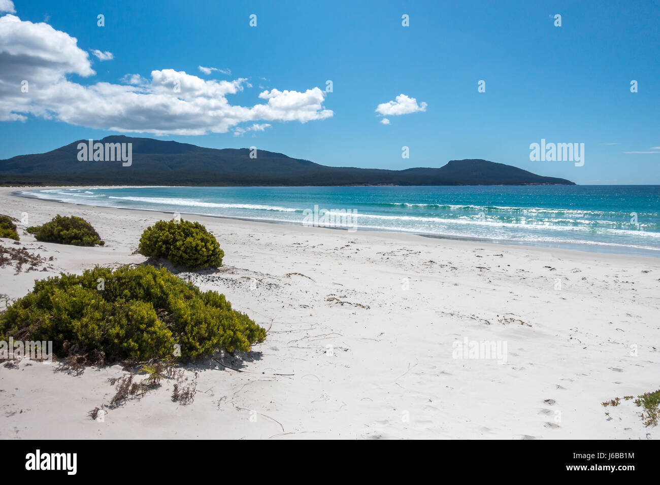 Beautiful landscape view from the hiking trail in Maria Island National ...