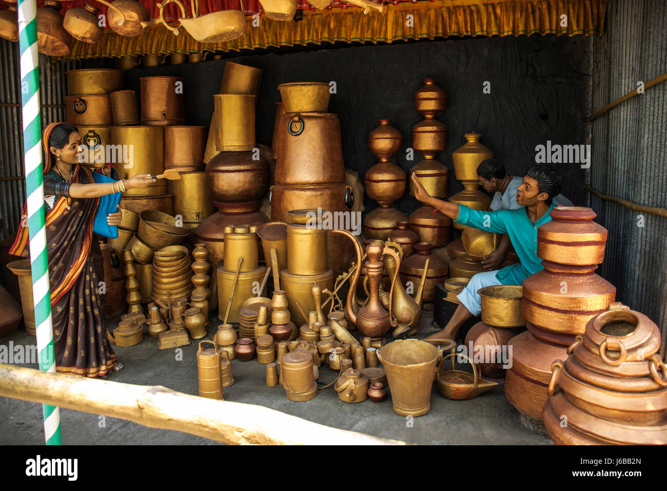 Traditional Brass Utensils Stock Photos & Traditional Brass Utensils ...