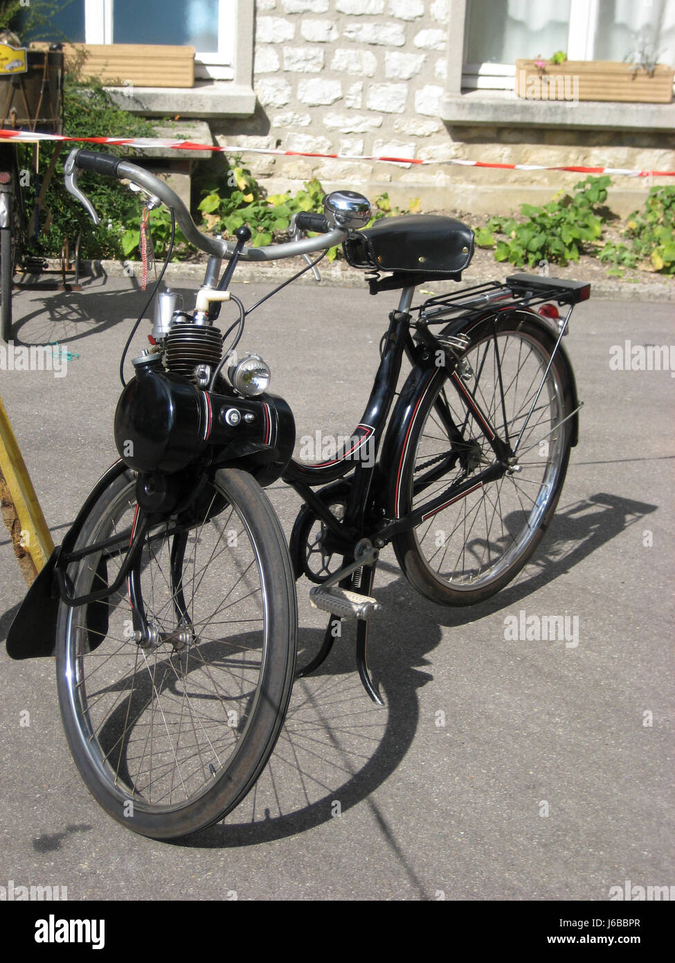 motorized bike oldtimer Stock Photo - Alamy