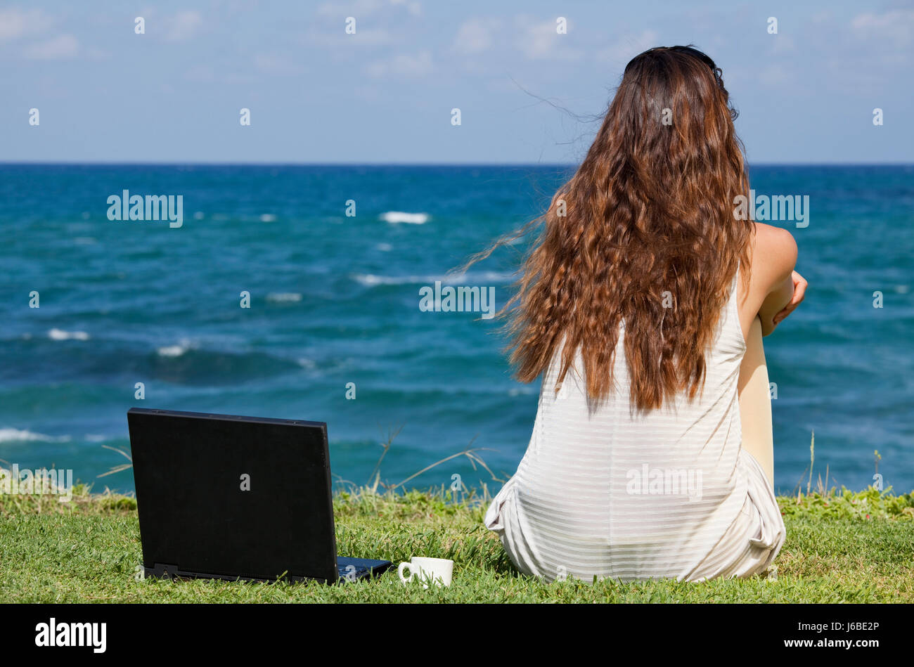 woman laptop notebook computers computer holiday vacation holidays ...