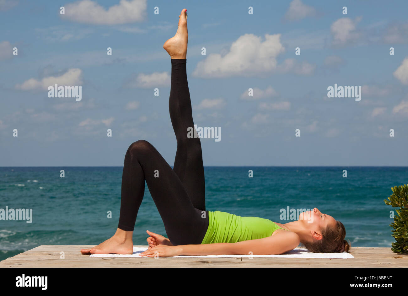 woman beach seaside the beach seashore exercise salt water sea ocean ...