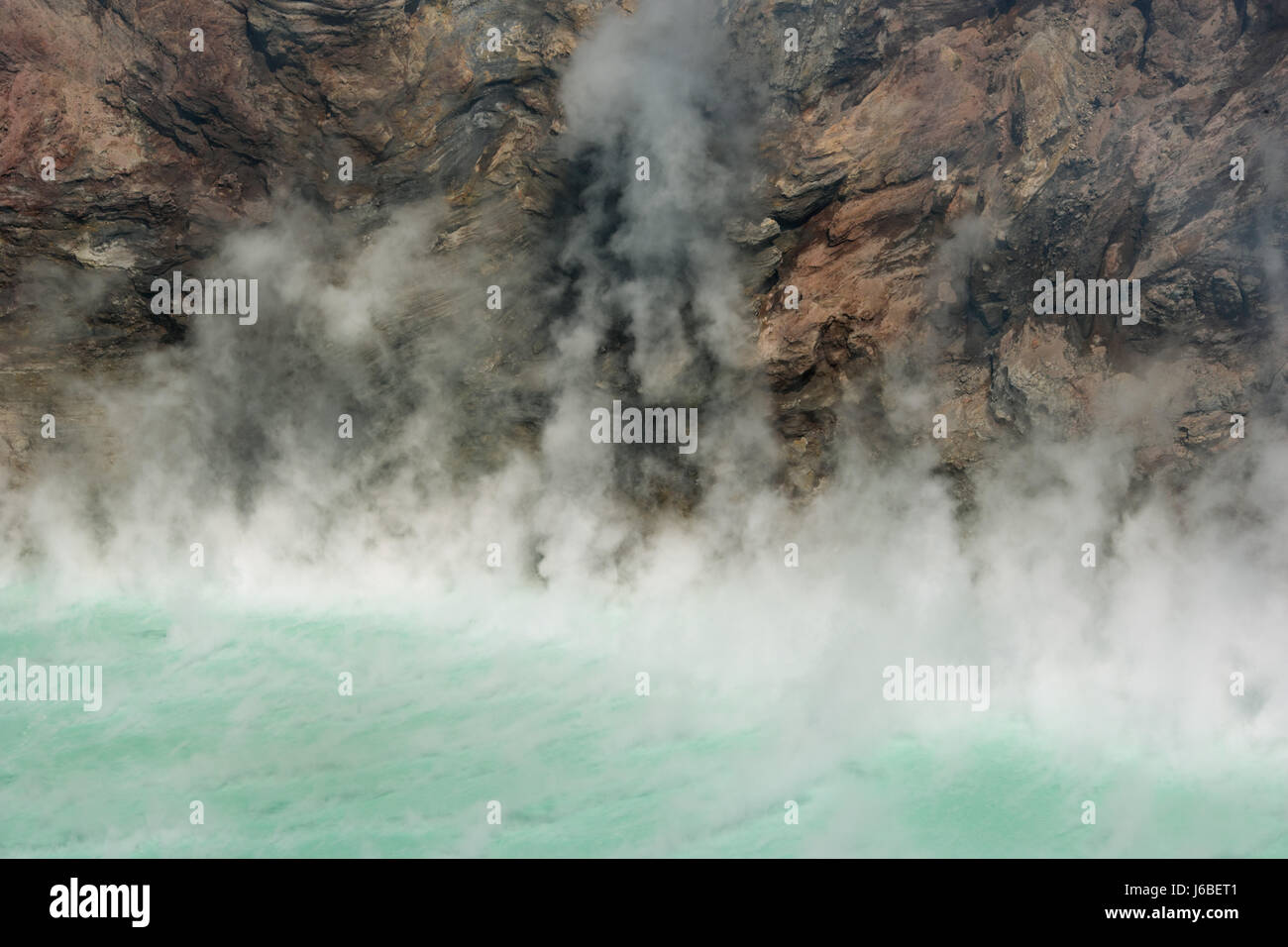 crater vulcan volcano smoke smoking smokes fume danger stone steam ...