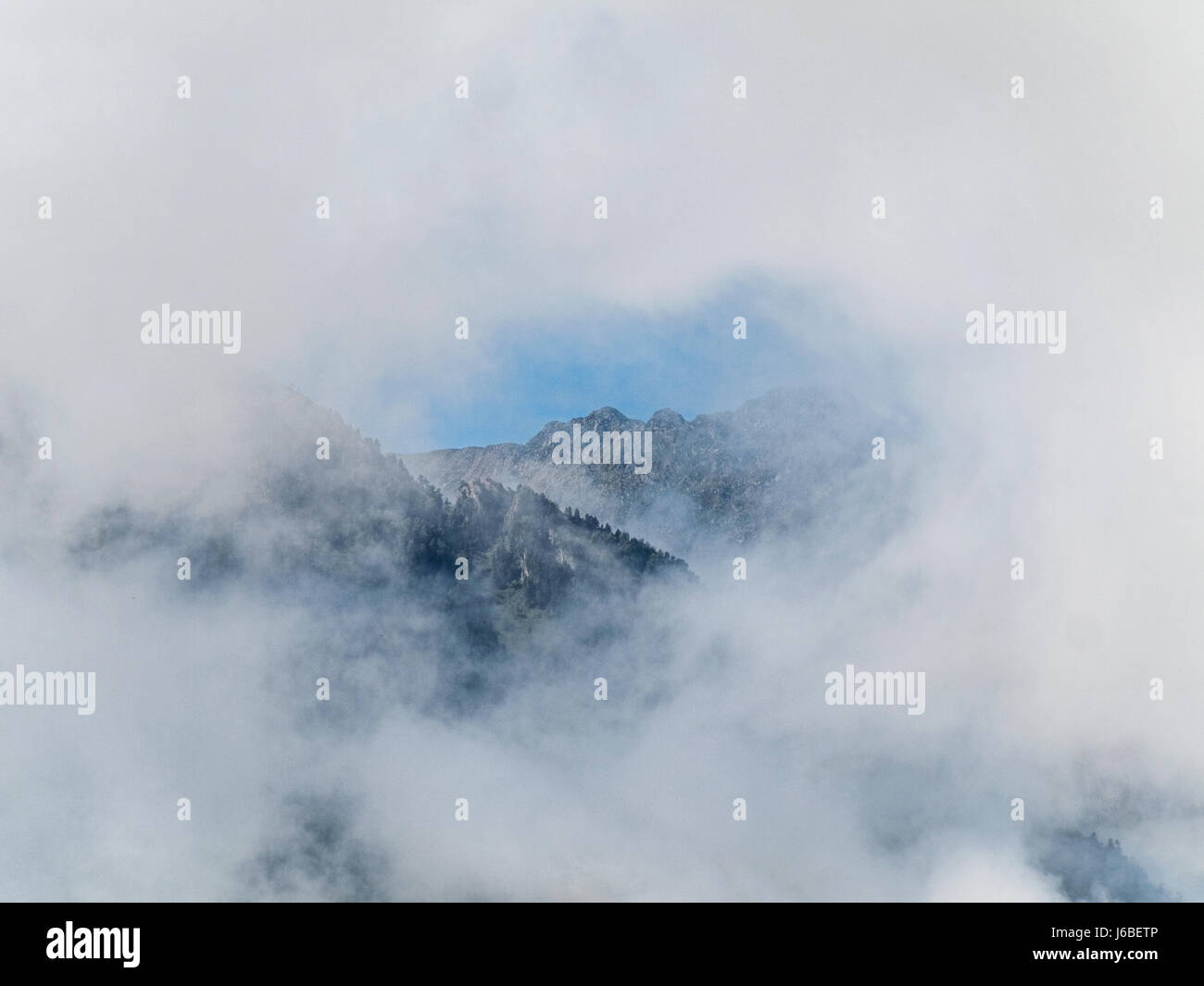 mountains pyrenees landscape scenery countryside nature clouds scenic ...