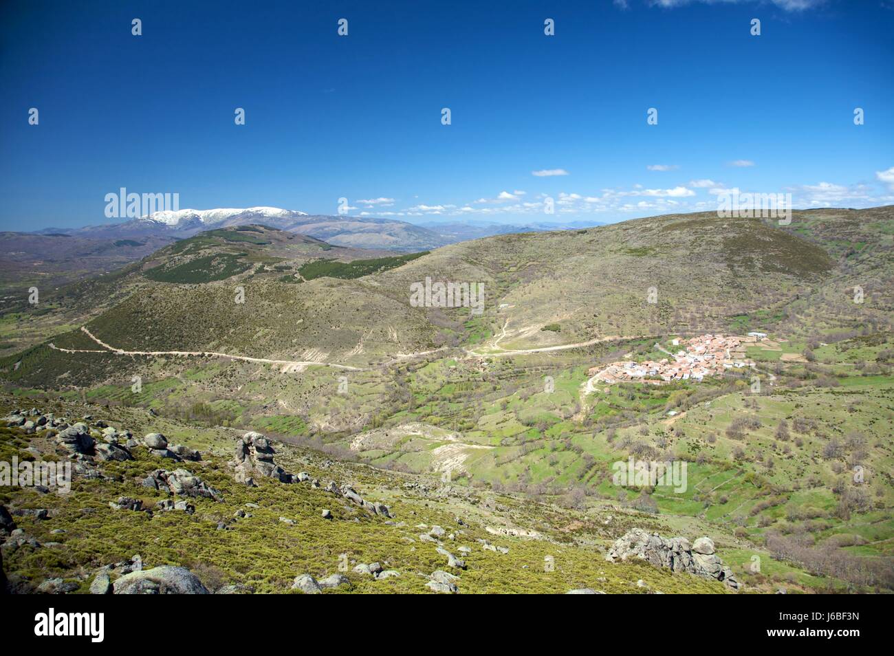 hill spain valley landscape scenery countryside nature aerial road ...