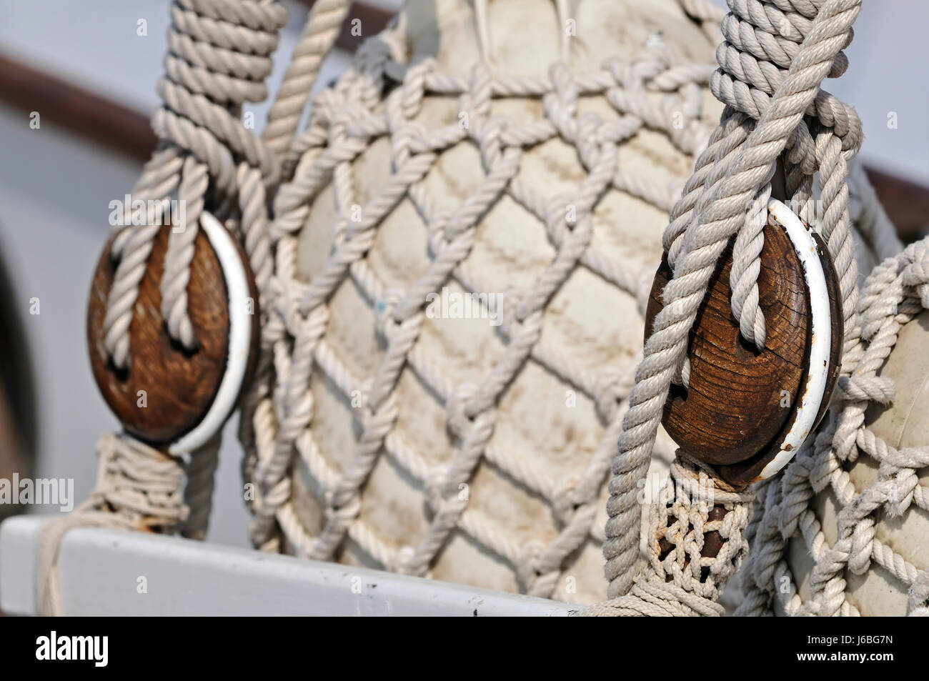 detail sailing boat sailboat boat block rope rowing boat watercraft ...