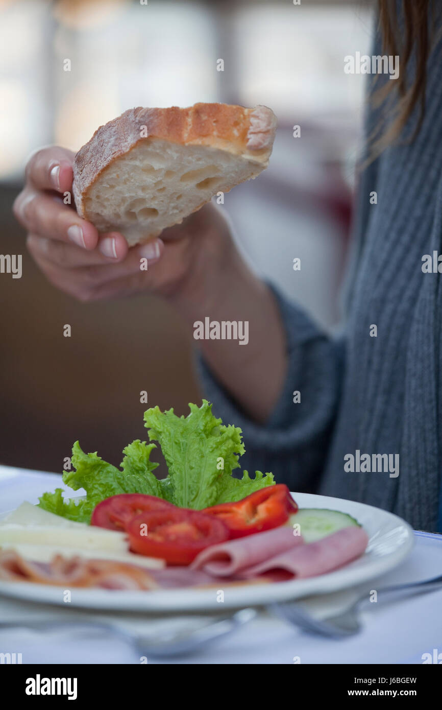 bread resort eating eat eats food breakfeast breakfast woman cup food ...