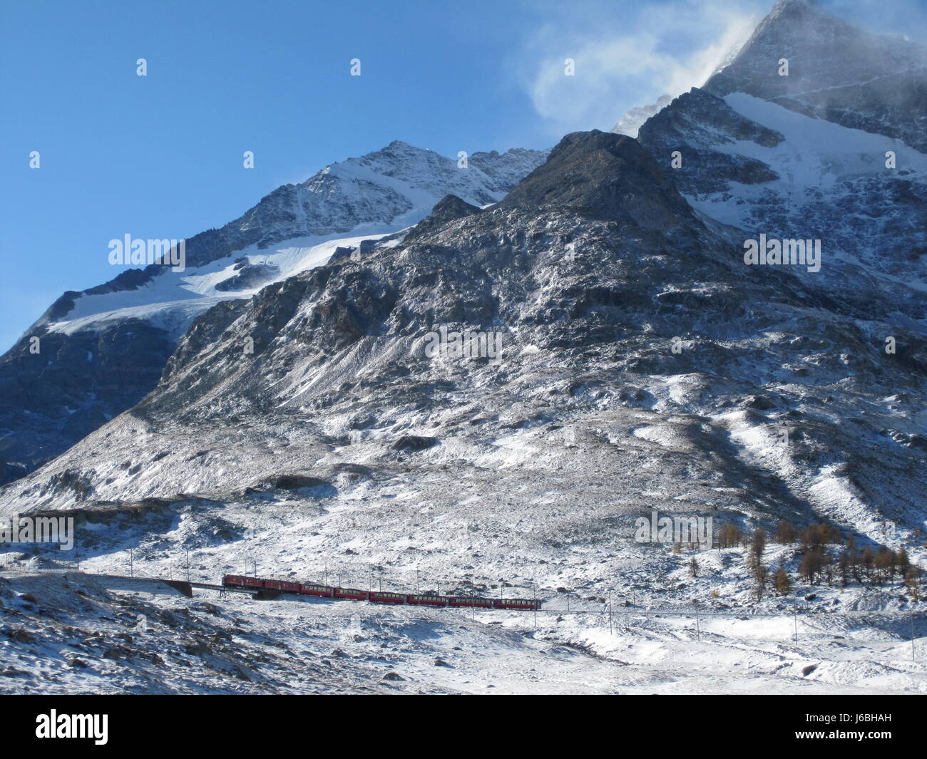 rhb on western bridge - bernina express Stock Photo - Alamy