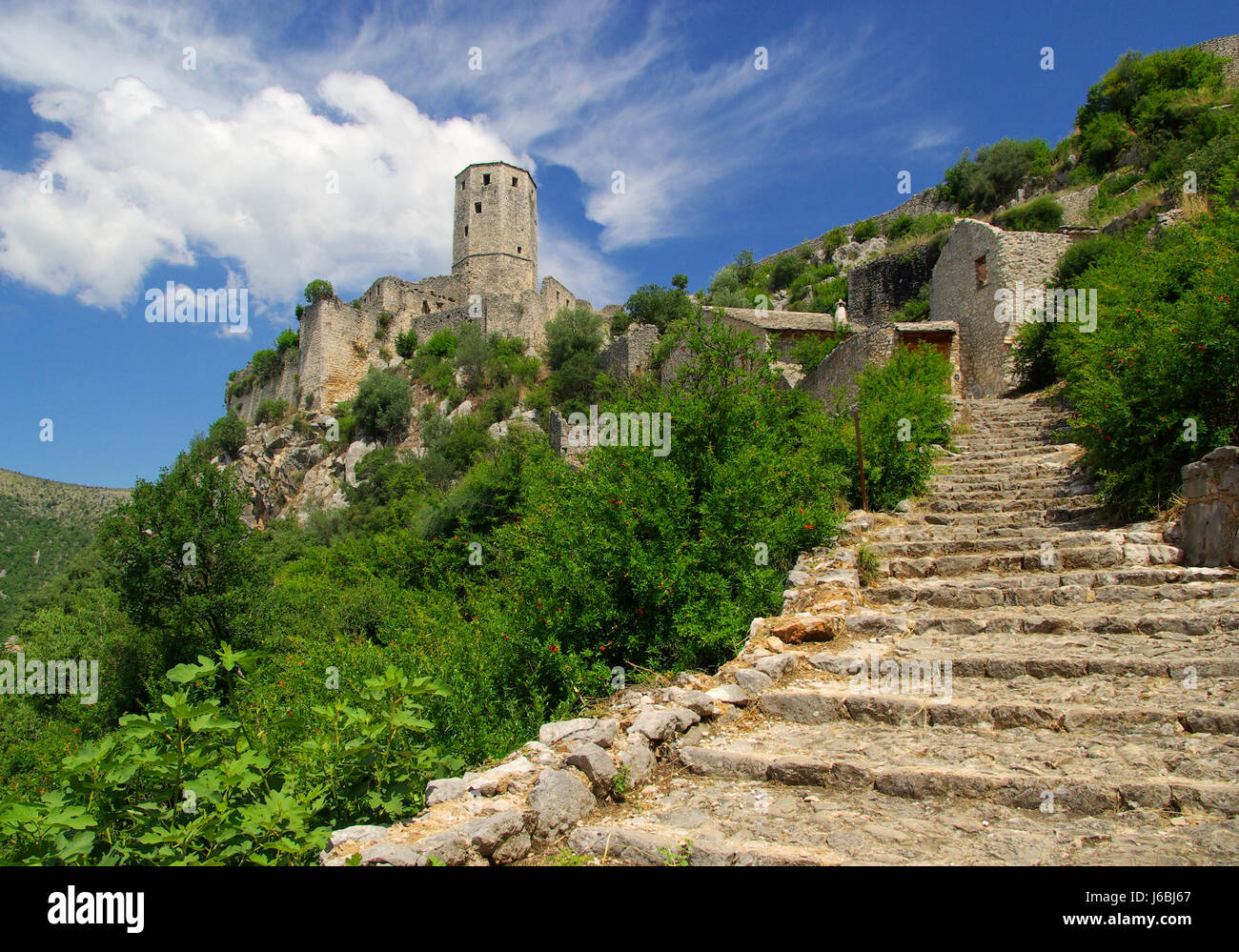 Pocitelj castle mostar hi-res stock photography and images - Alamy