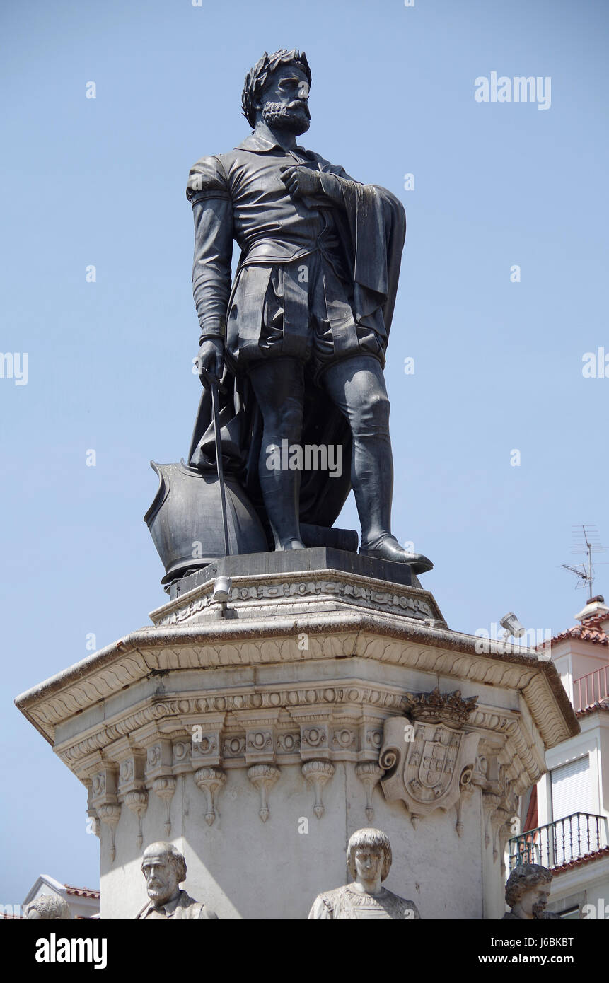 Monumental sculpture of Luis Camoes, great Portuguese Poet and ...
