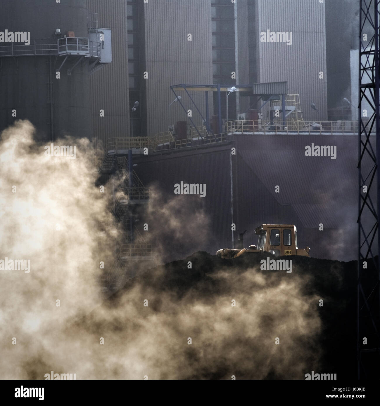 Coal plant smokestack pile hi-res stock photography and images - Alamy