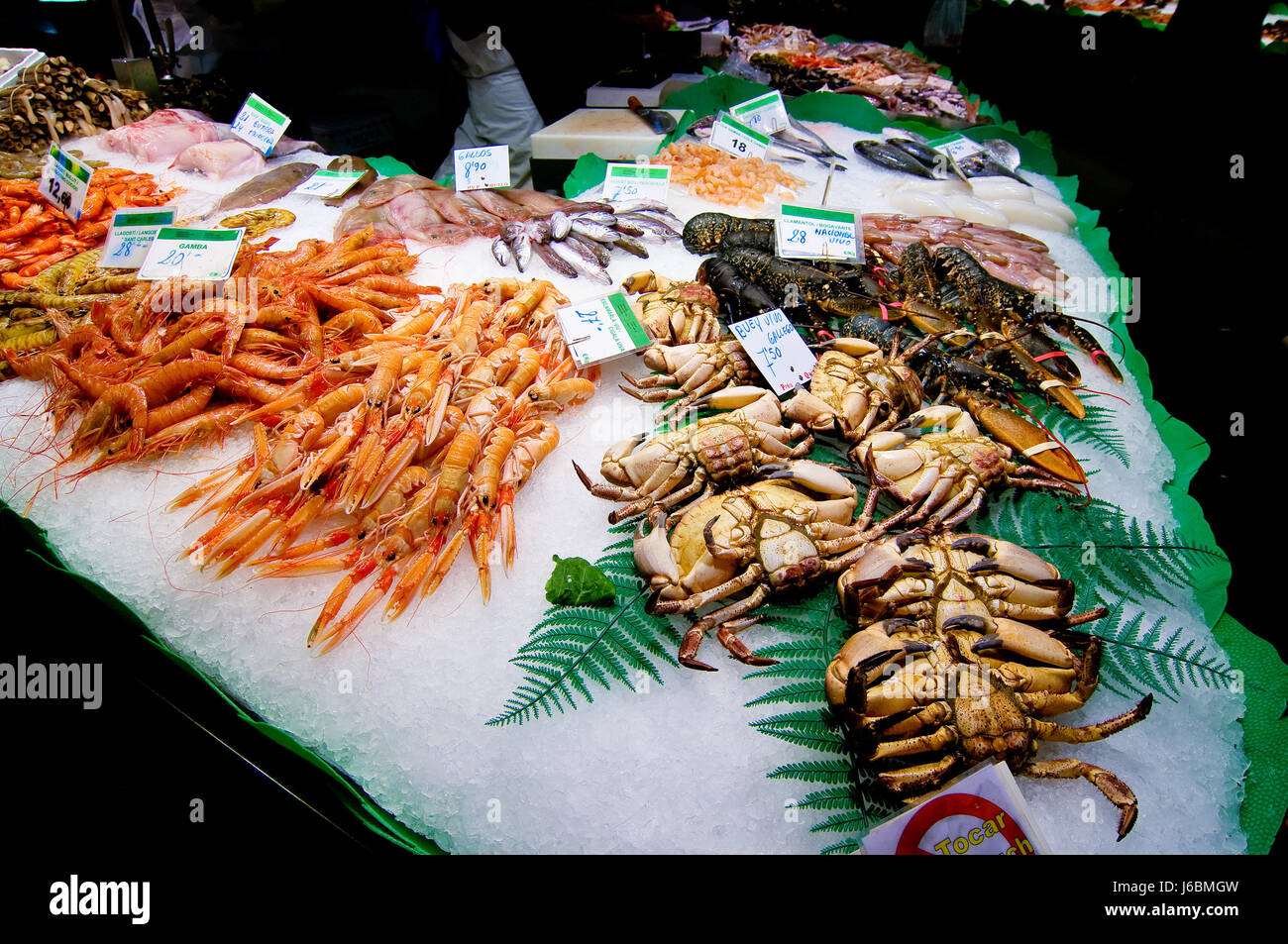 animals shellfishes seafood shrimps orange weekly market marketplace ...