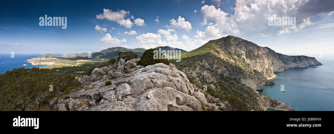 mountains spain rock land realty ground salt water sea ocean water isle ...