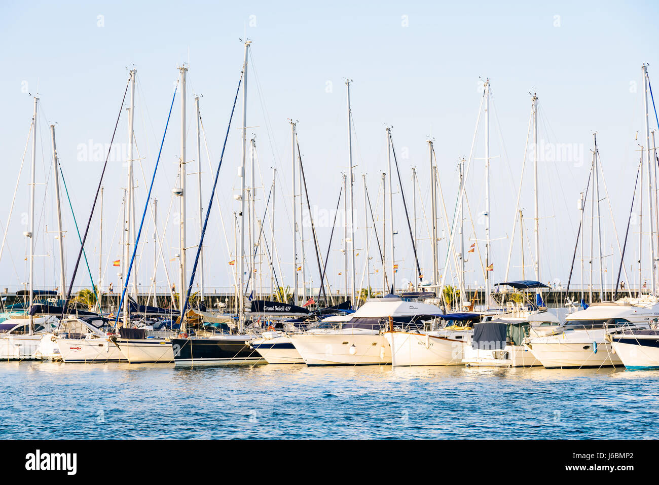 VALENCIA, SPAIN - AUGUST 02, 2016: Luxury Yachts And Boats In Valencia ...