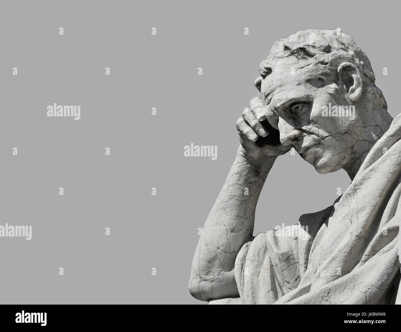 Thinking man statue rome hi-res stock photography and images - Alamy
