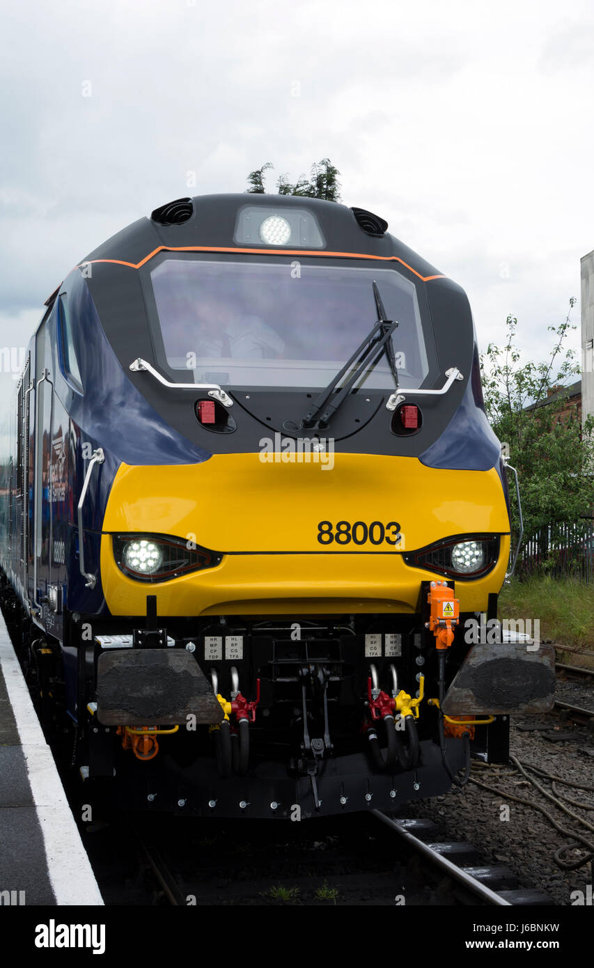 Class 88 electro-diesel locomotive No 88003 "Genesis" at the Severn ...