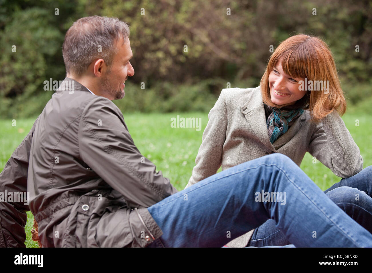 romantic couple in conversation Stock Photo - Alamy