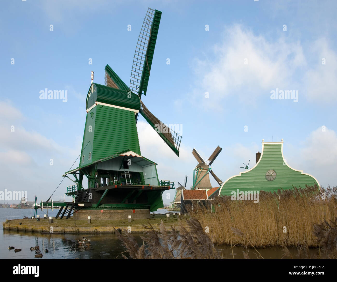 holland netherlands windmill dutch landscape scenery countryside nature ...