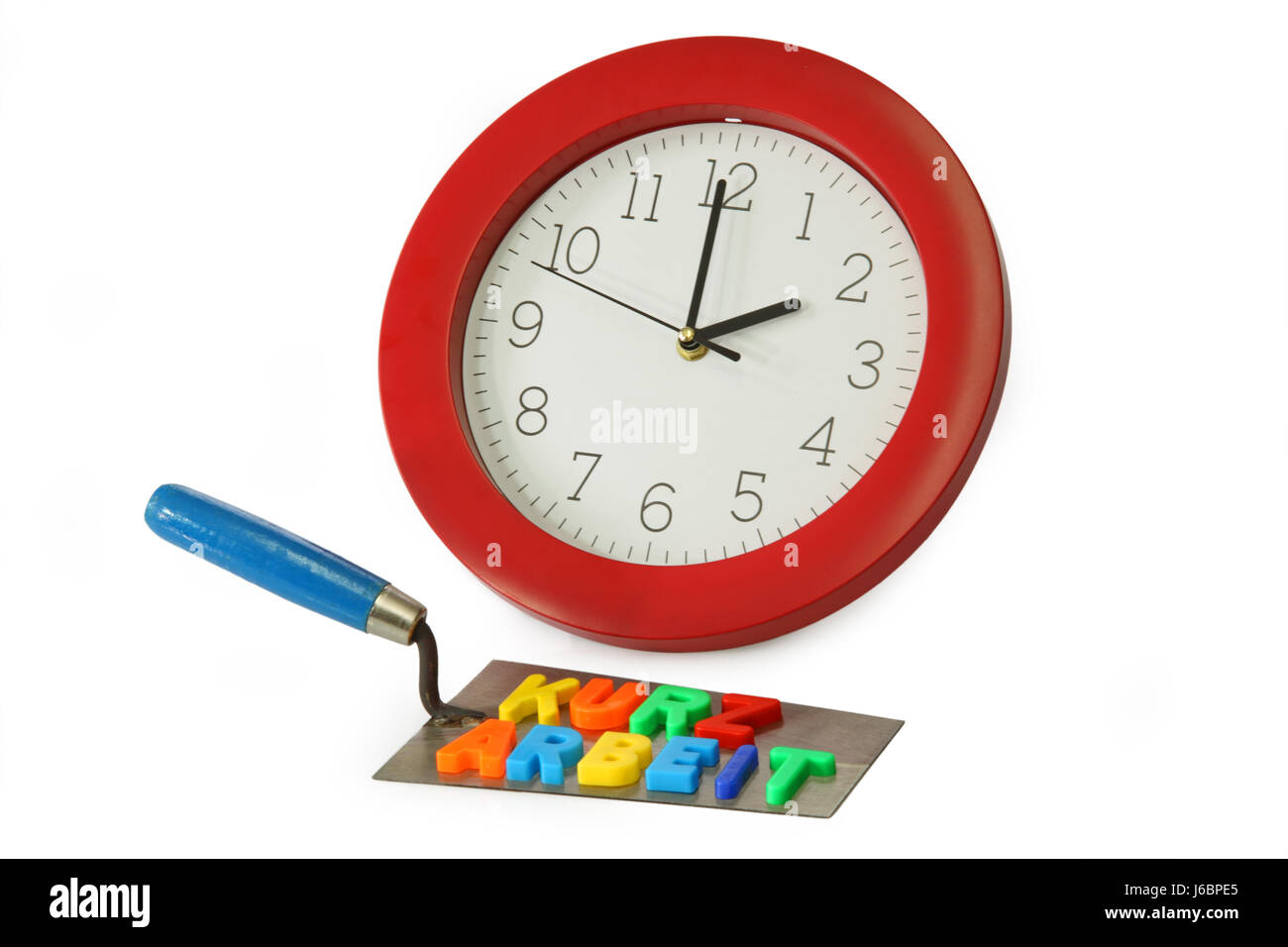 clock time time measurement brick trowel time-work short time clock ...