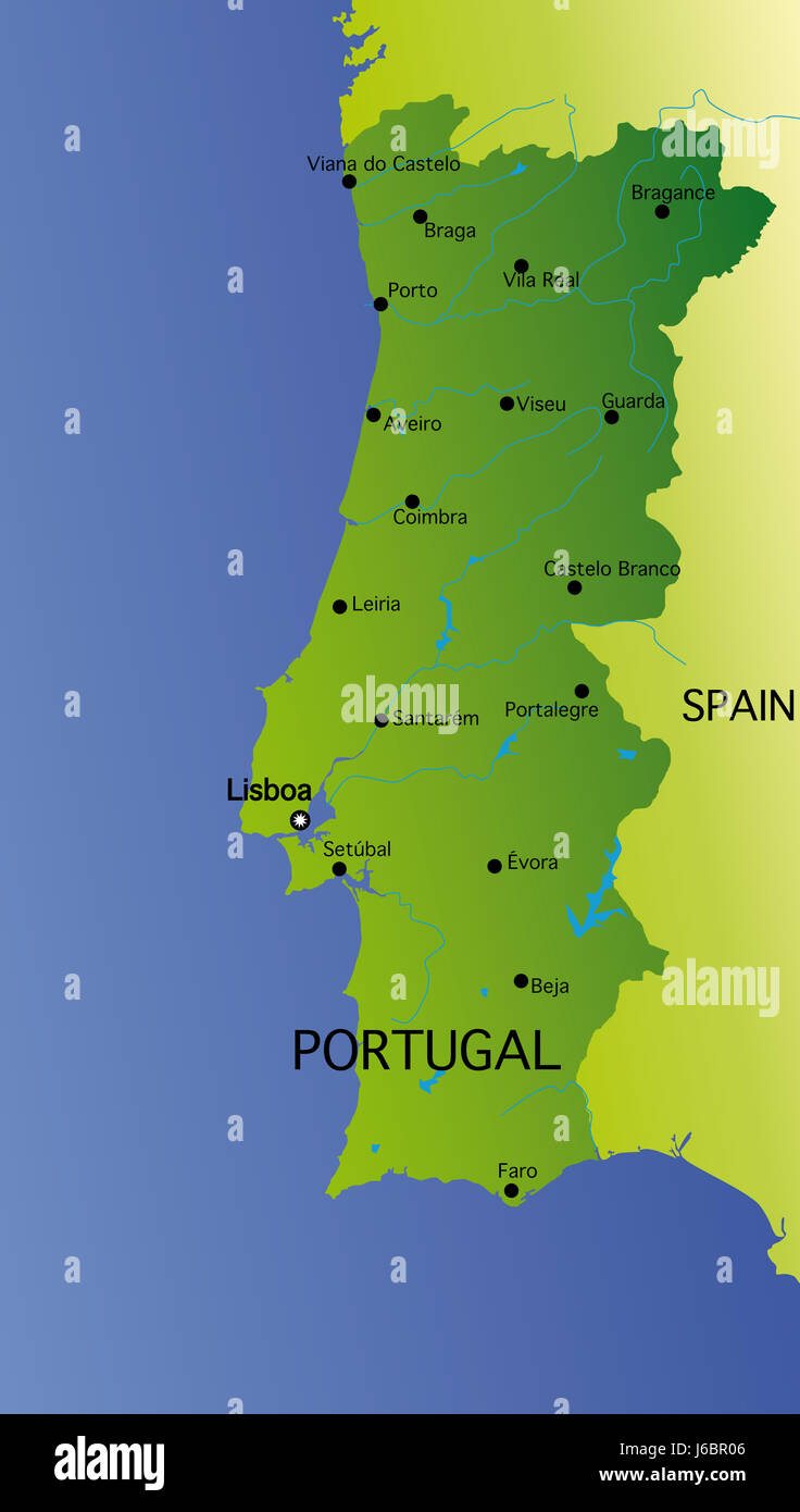 Portugal Blank Map High Resolution Stock Photography and Images - Alamy