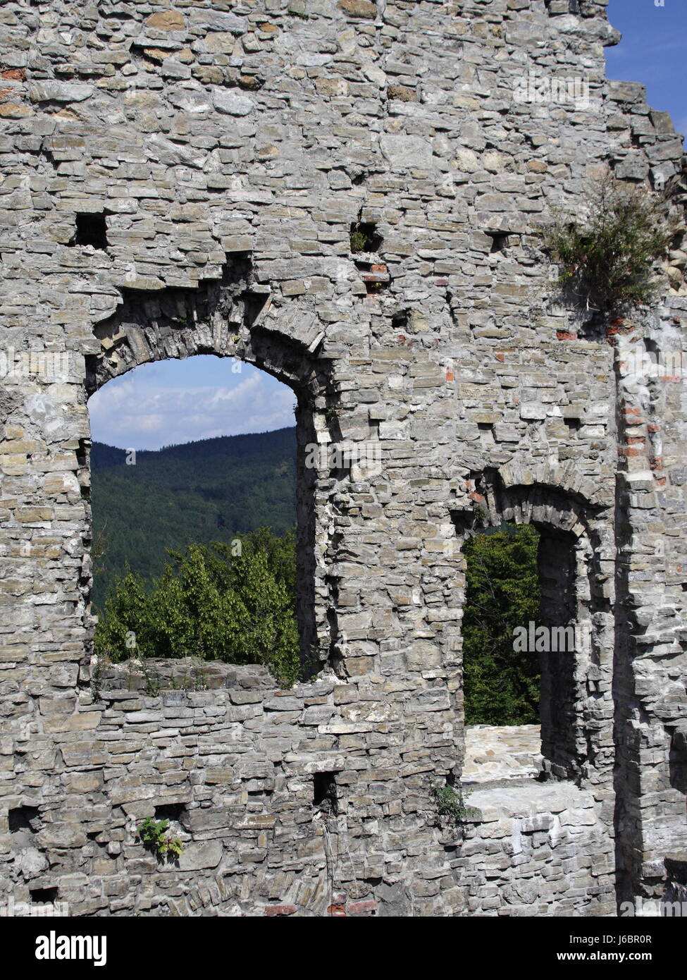 stone blocks castle ancient pieces chateau blue house building detail ...