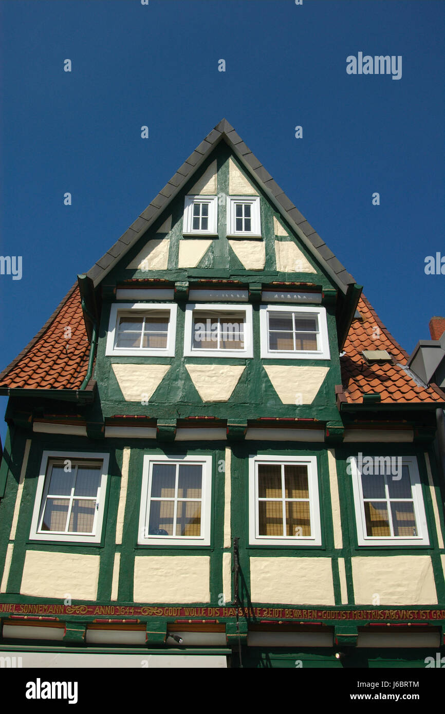sights old town frame-work gable building of historic importance house ...