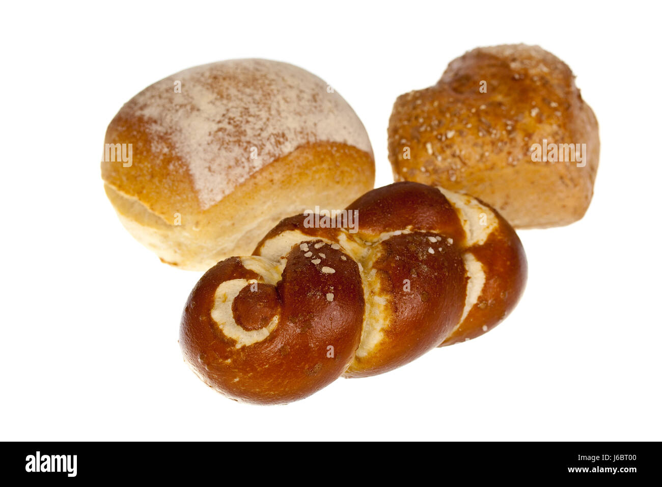 isolated optional pastry roll kaiser pretzel bread pastries wholemeal ...