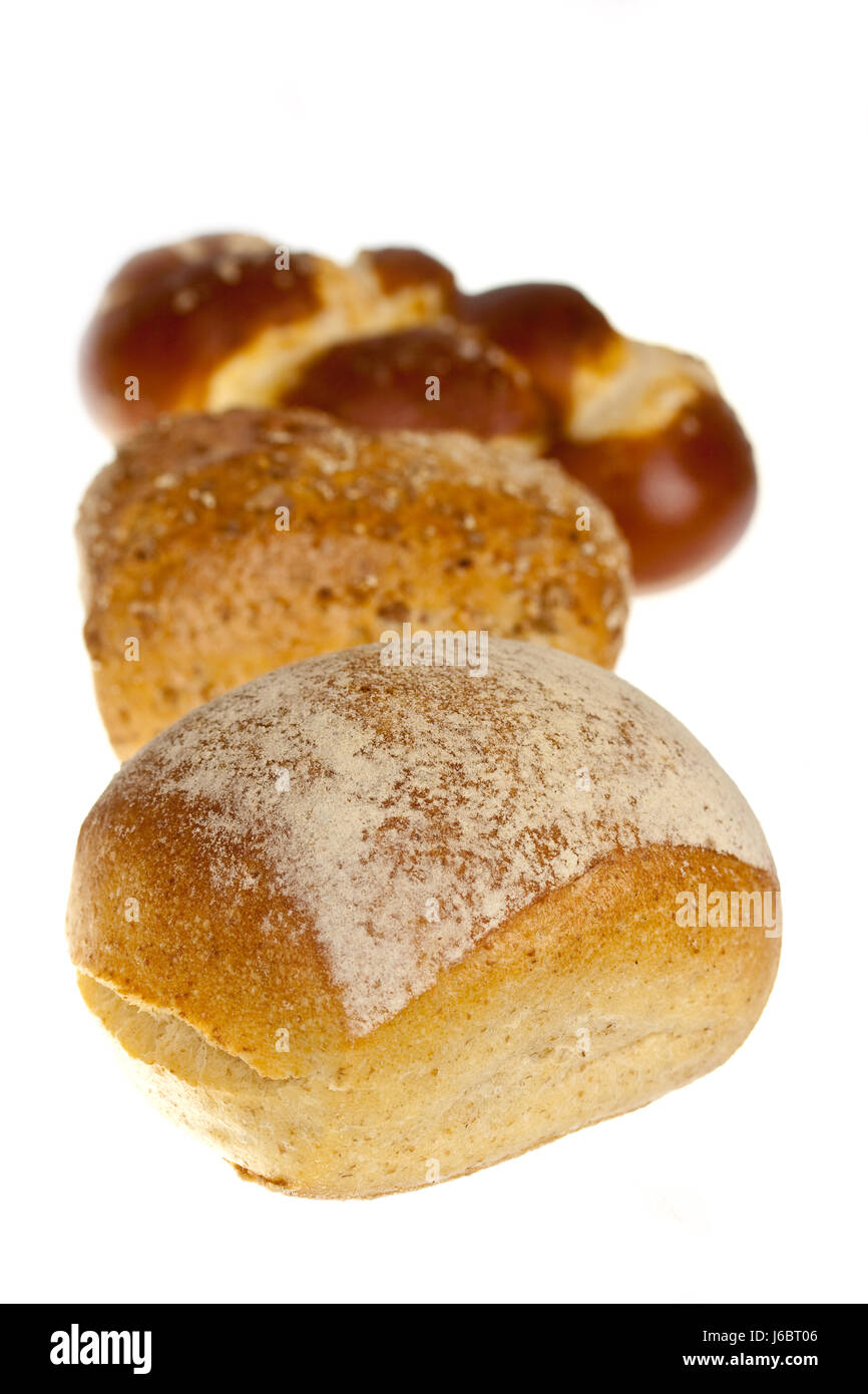 isolated optional pastry roll kaiser pretzel bread pastries wholemeal ...